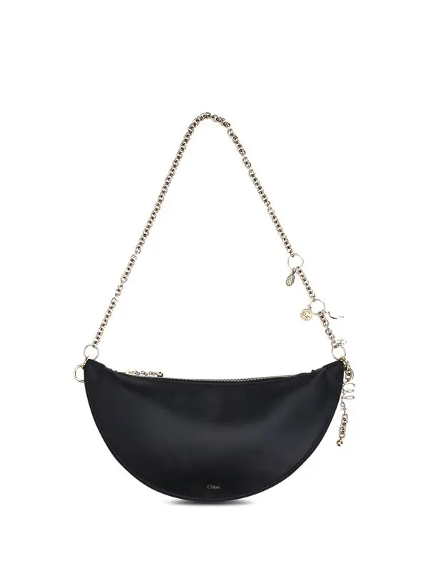 Chloé Icons Shoulder Bag In Lambskin Nappa Leather - Black