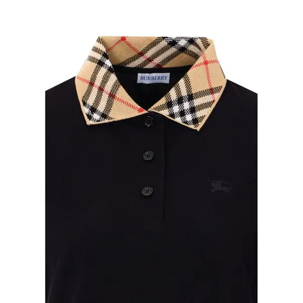 Burberry Check Collar Short Sleeve Dress