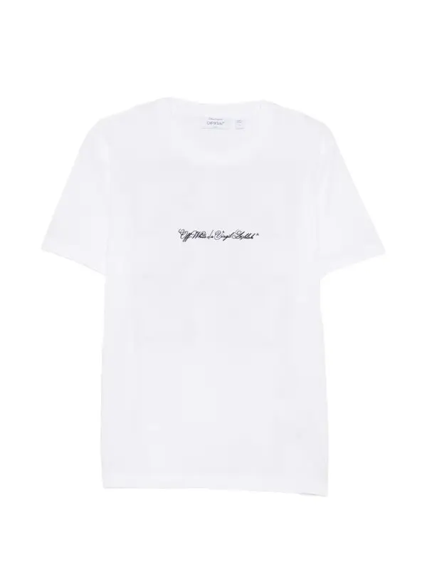 Off-White Script Arrow` Short Sleeve Slim T-shirt - Multicolor
