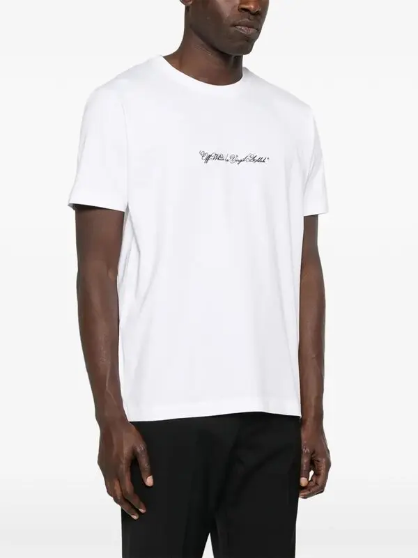 Off-White Script Arrow` Short Sleeve Slim T-shirt - Multicolor