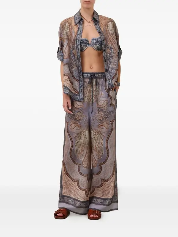 Zimmermann Wanderlust Silk Trousers - Multicolor