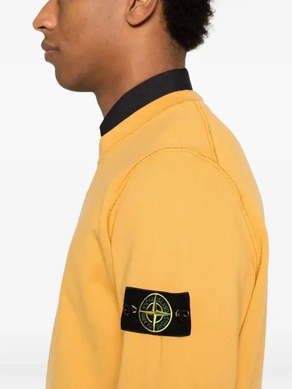 Stone Island Organic Cotton Fleece Sweatshirt - Multicolor