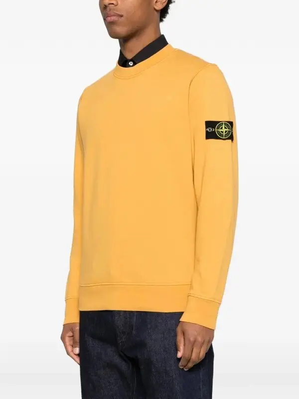 Stone Island Organic Cotton Fleece Sweatshirt - Multicolor