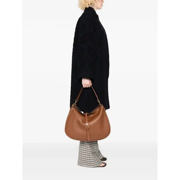 Etro Calf Leather Shoulder Bag - Brown