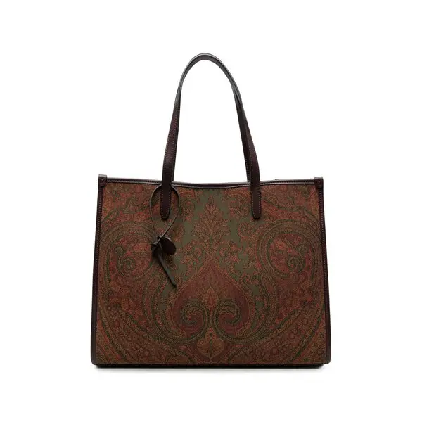 Etro Calf Leather Shoulder Bag - Brown