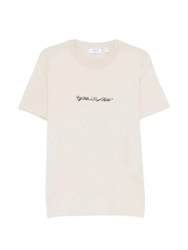 Off-White Script Arrow` Short Sleeve Slim T-shirt - Multicolor