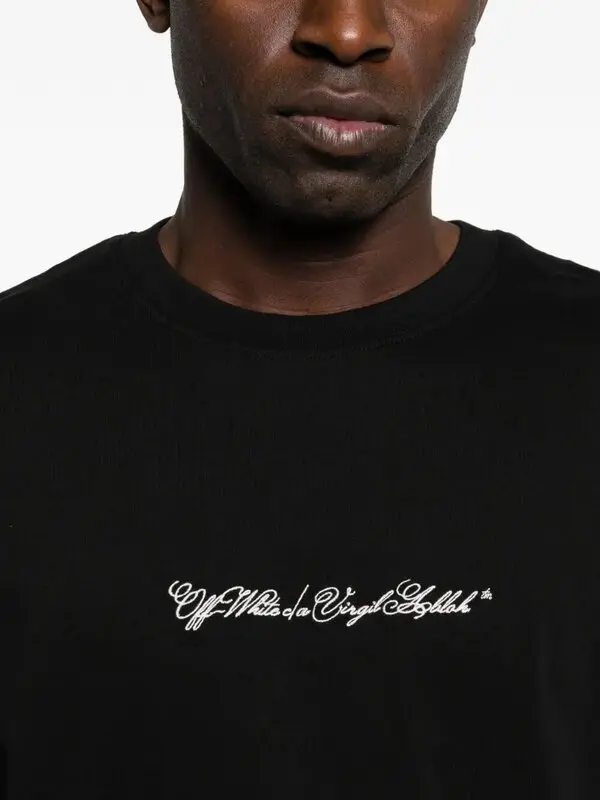 Off-White Script Arrow` Short Sleeve Slim T-shirt