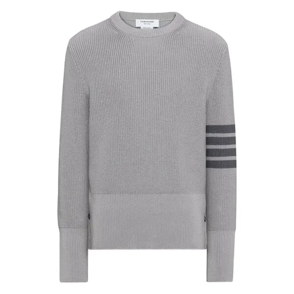 Thom Browne Crewneck Sweater With Signature Stripes
