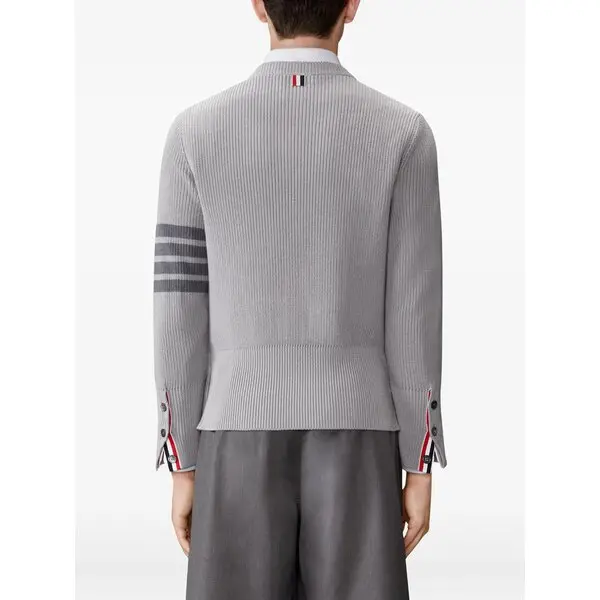 Thom Browne Crewneck Sweater With Signature Stripes