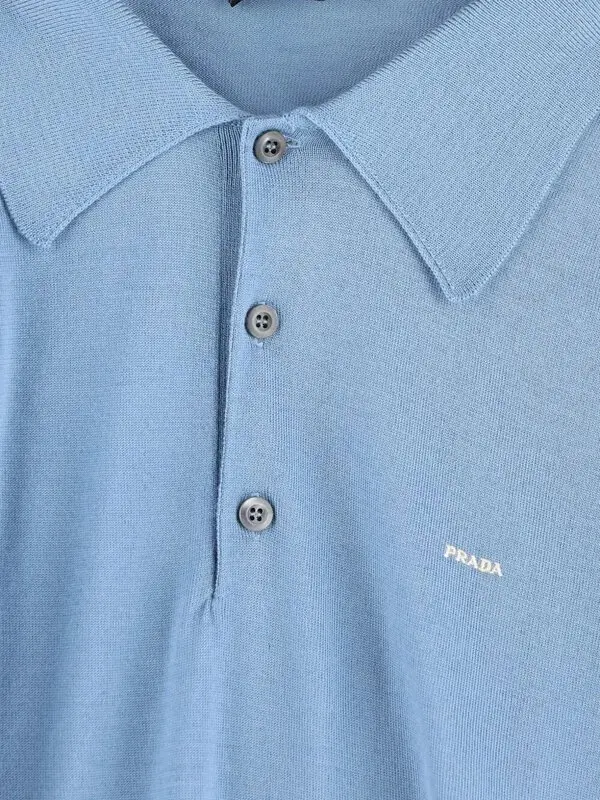Prada Superfine Wool Polo Shirt