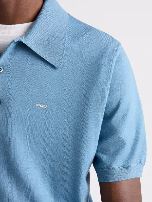 Prada Superfine Wool Polo Shirt