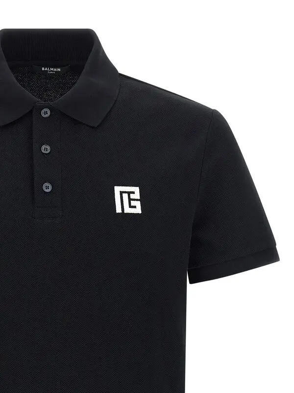 Balmain Embroidery Polo Shirt