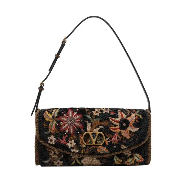 Valentino Garavani Devain Small Shoulder Bag - Black