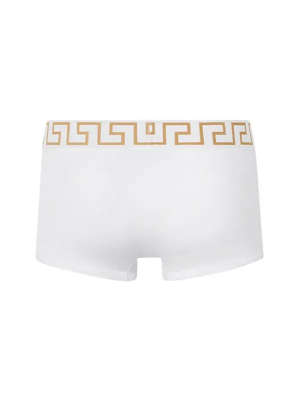 Versace Boxer Con Greca - White