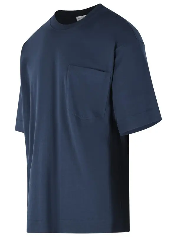 Dries Van Noten Heso' Navy Cotton T-shirt - Blue