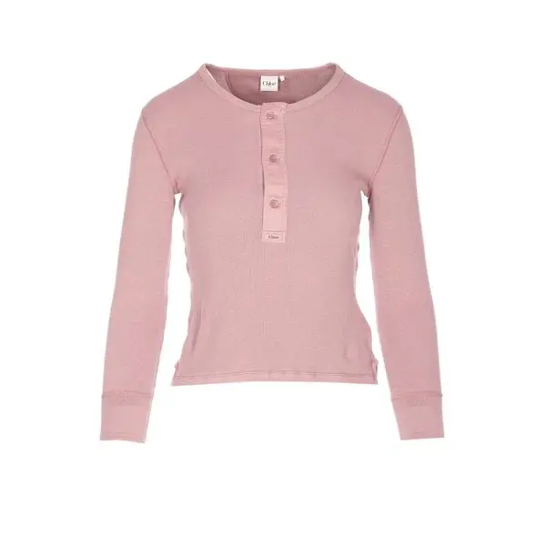 Chloé Long Sleeve Crew Neck Top