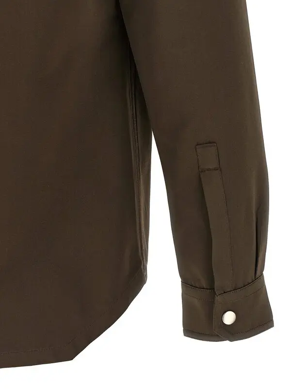 Rick Owens Outershirt Technical Fabric Shirt - Brown