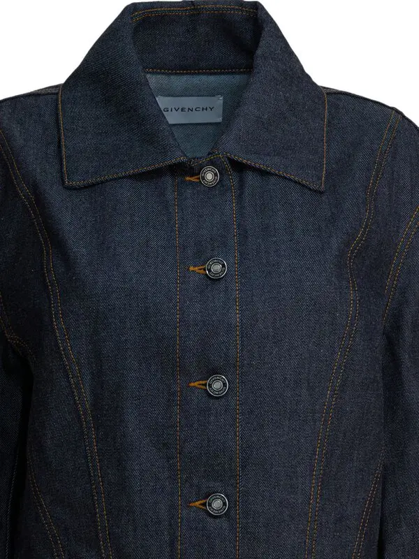 Givenchy Denim Cotton Jacket - Multicolor