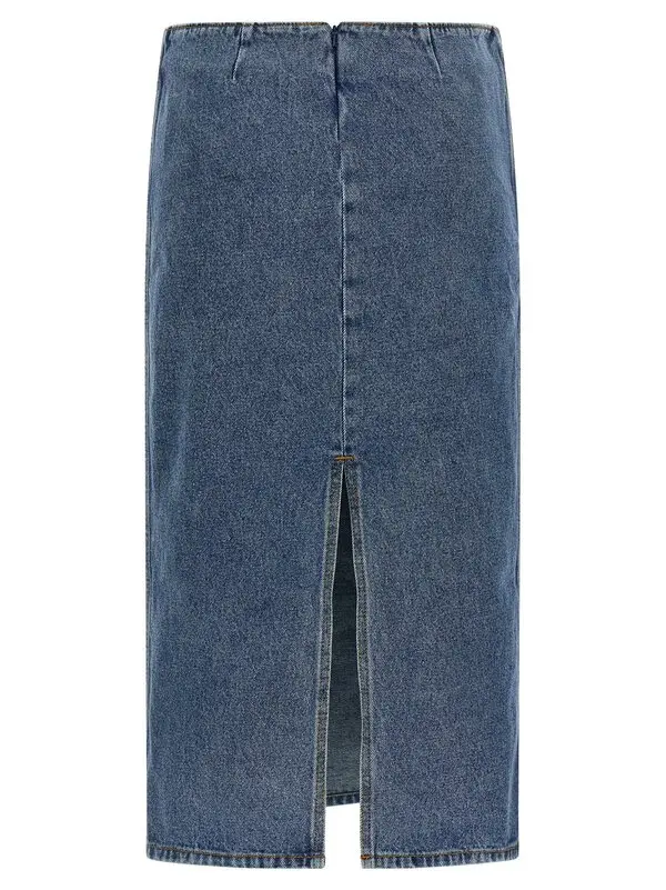 Magda Butrym 11' Midi Skirt - Blue