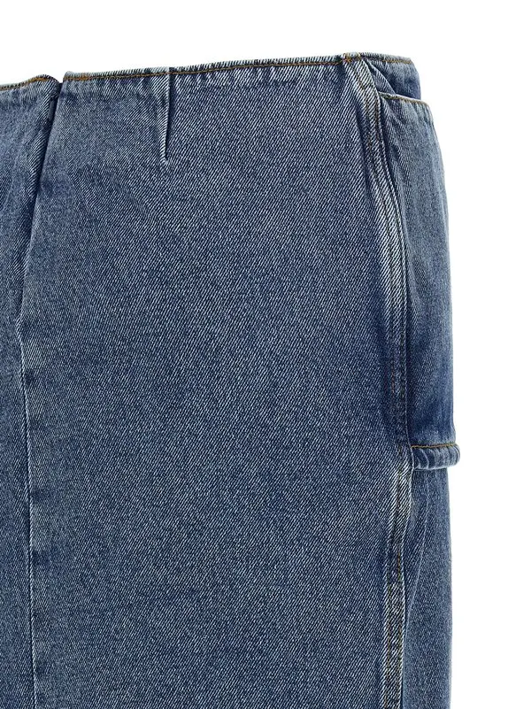 Magda Butrym 11' Midi Skirt - Blue