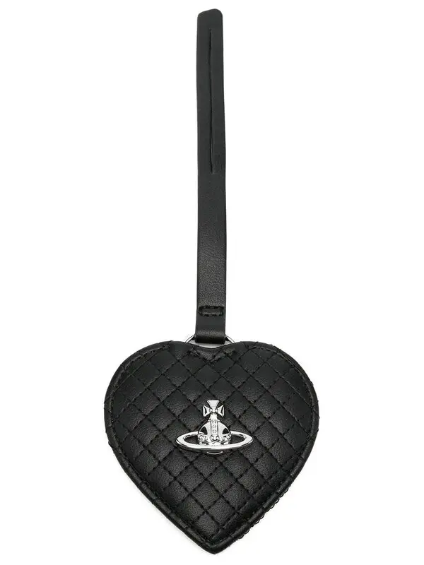 VIVIENNE WESTWOOD Heart Mirror Charm - Black