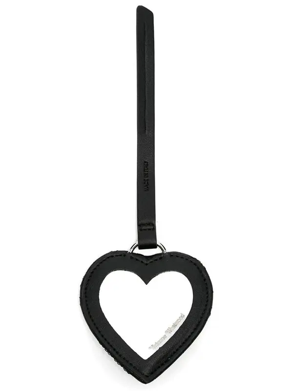 VIVIENNE WESTWOOD Heart Mirror Charm - Black