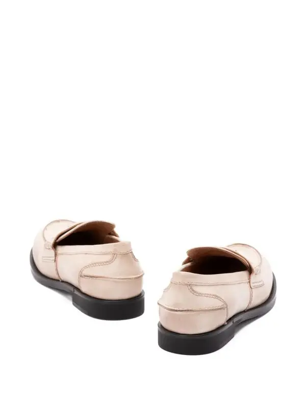 Miu Miu Calf Leather Penny Loafers - Multicolor