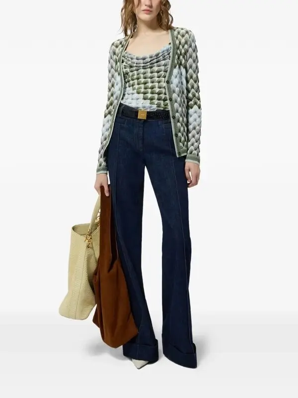 Missoni Zigzag Pattern Knit Top