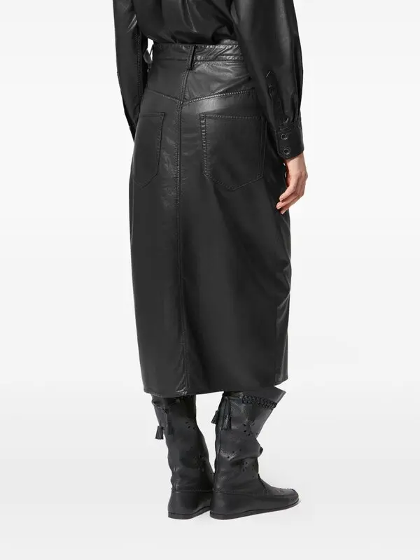 Isabel Marant Étoile Faux Leather Skirt - Multicolor