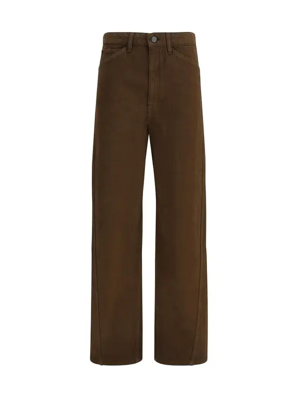 LEMAIRE Lemmaire Five-pocket Twill Pants - Brown