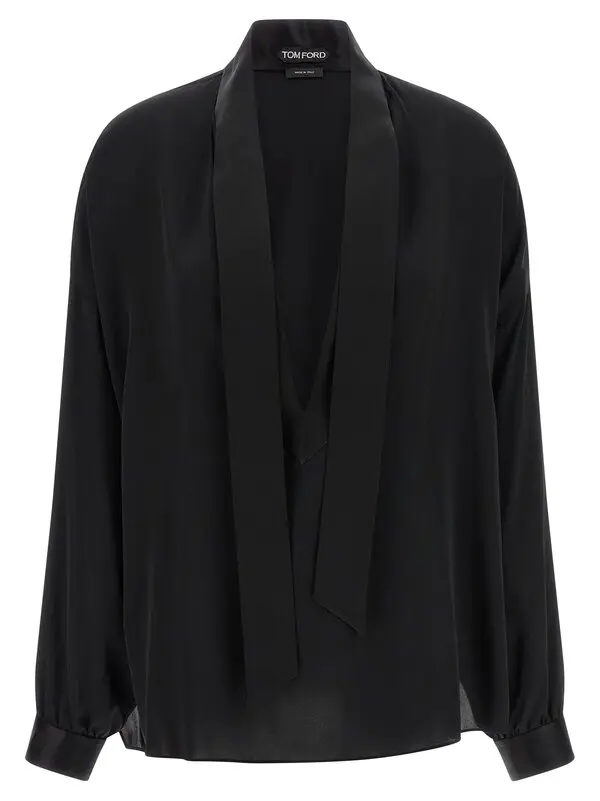 TOM FORD Lavallière Neck Blouse