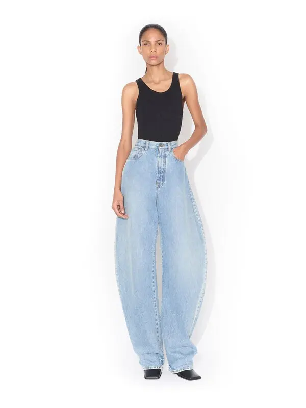 Alaïa Darts Cotton Tank Top