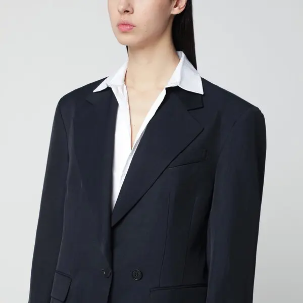 P.a.r.o.s.h Linen Blend Single-breasted Jacket