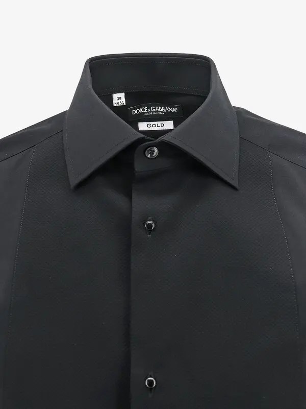 Dolce & Gabbana Gold Cotton Shirt - Multicolor