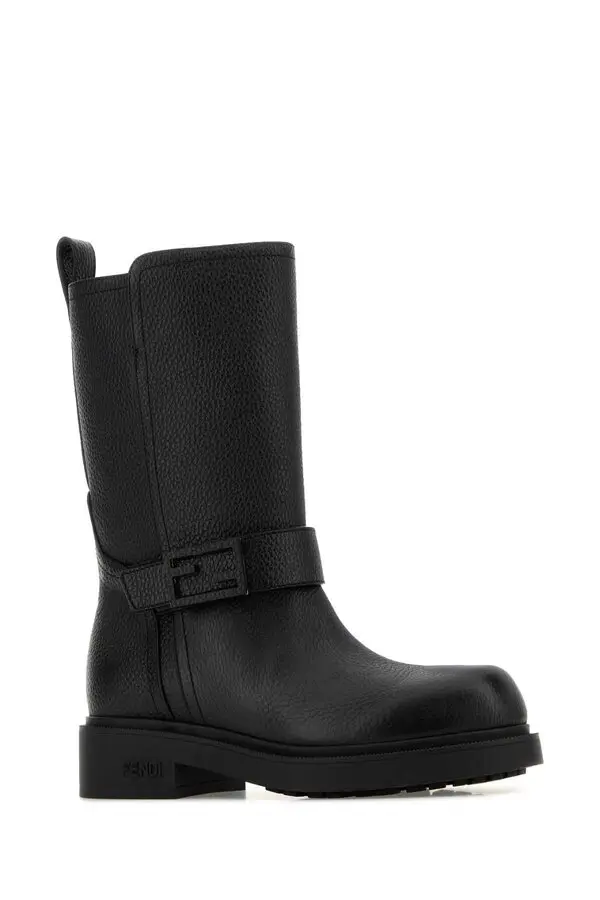 Fendi Leather Filo Boots