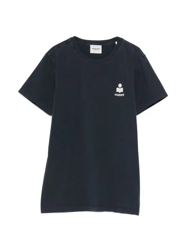Isabel Marant Étoile Crewneck Logo Embroidered Short Sleeve T-shirt - Multicolor