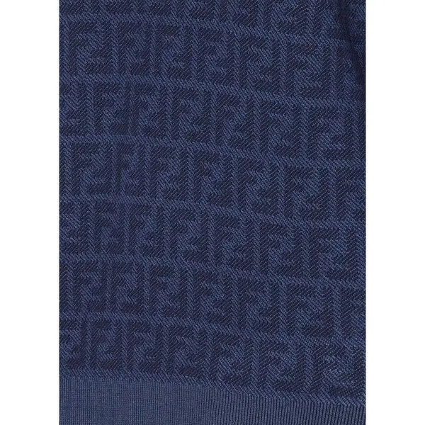 Fendi Ff Logo Crew Neck Long Sleeve Sweater