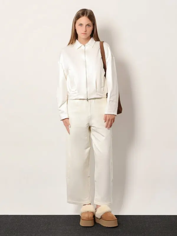 Max Mara Filovia Silk And Cotton Blend Jogger Trousers - Multicolor