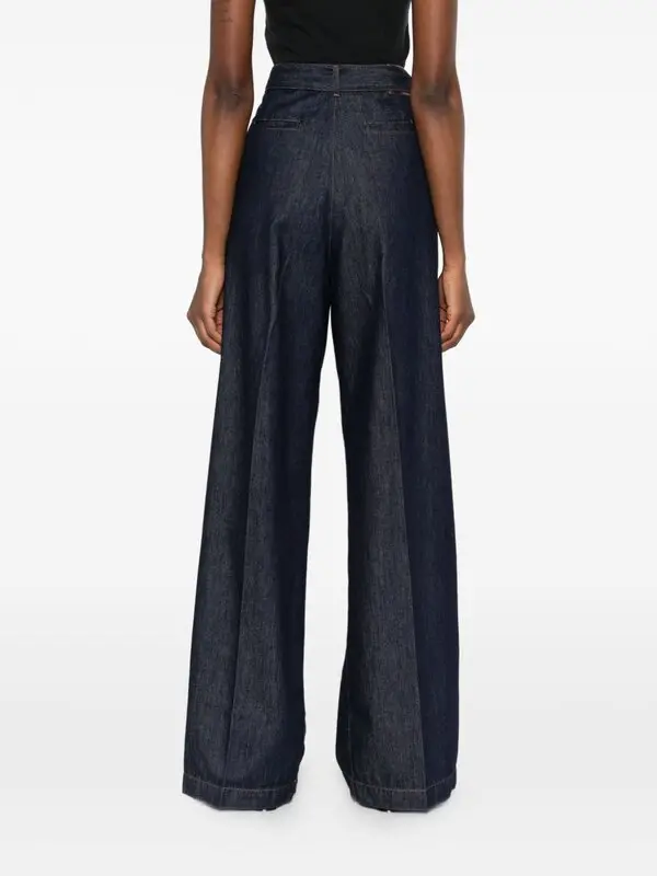 Dries Van Noten Pleated High-waist Cotton Trousers - Multicolor