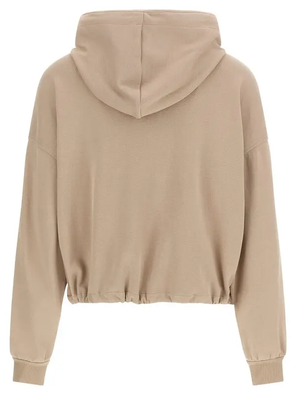 Brunello Cucinelli Zip-up Hoodie With Heraldic Patch