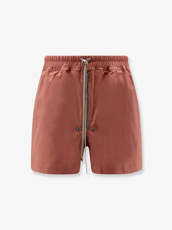 Rick Owens Bela Organic Cotton Shorts - Red