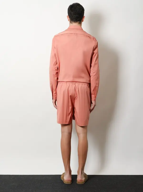 Rick Owens Bela Organic Cotton Shorts - Red