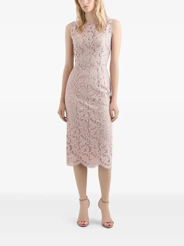 Dolce & Gabbana Embroidered Cotton Dress - Multicolor