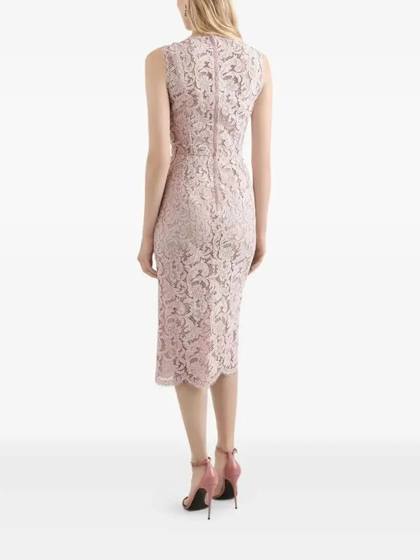 Dolce & Gabbana Embroidered Cotton Dress - Multicolor