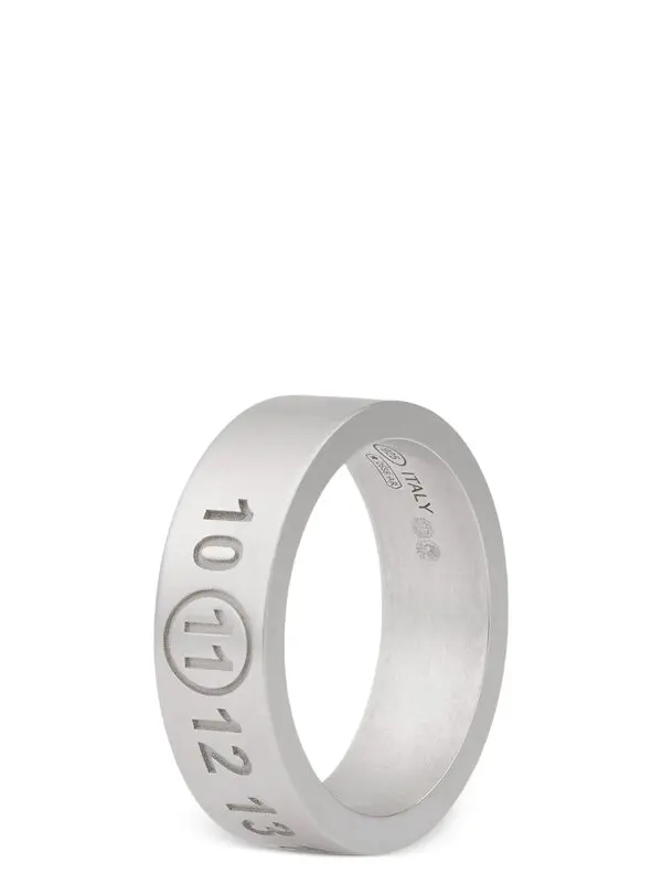 MAISON MARGIELA Number Reference Ring - Silver