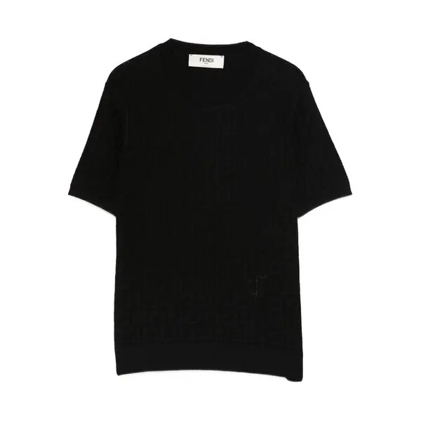 Fendi All-over Pattern Short Sleeve Top