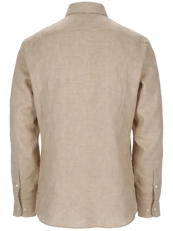 BOSS Camicia In Lino - Cream