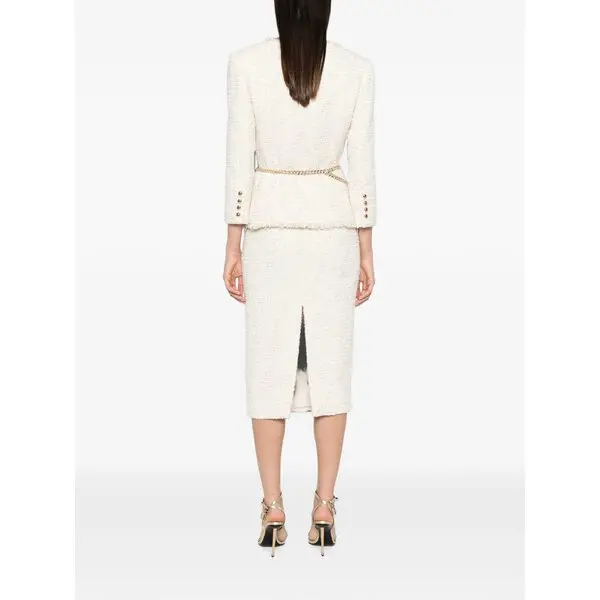 SELF-PORTRAIT Polka Dot One-shoulder Asymmetric Dress - Cream