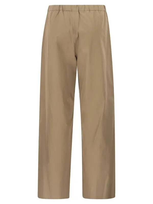 Max Mara Cotton Drawstring Trousers - Multicolor