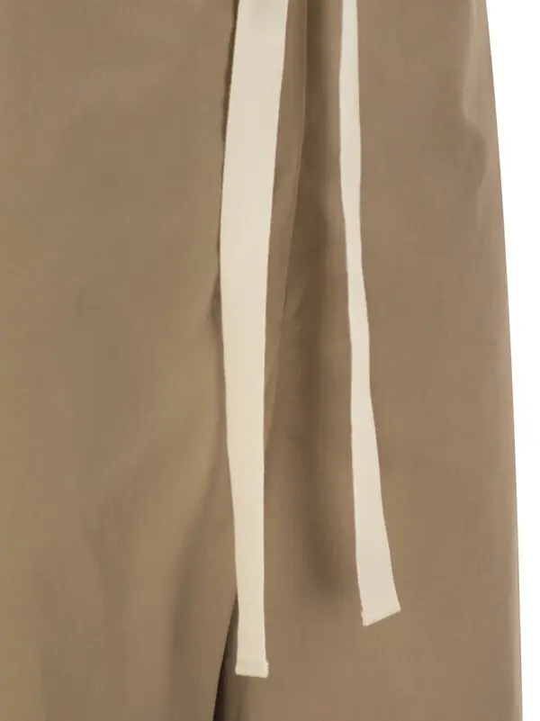 Max Mara Cotton Drawstring Trousers - Multicolor